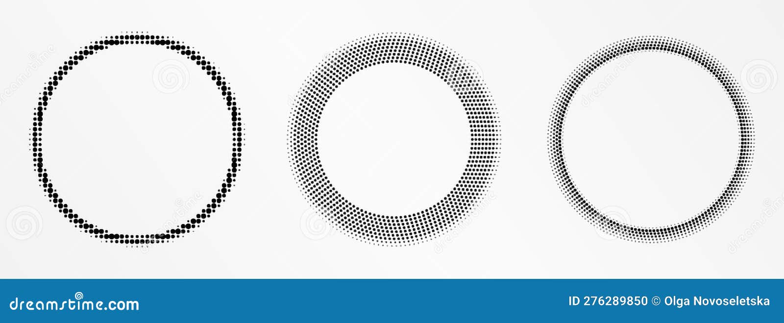 Halftone Round Frame. Halftone Circle Logo. Dots Emblem Stock ...