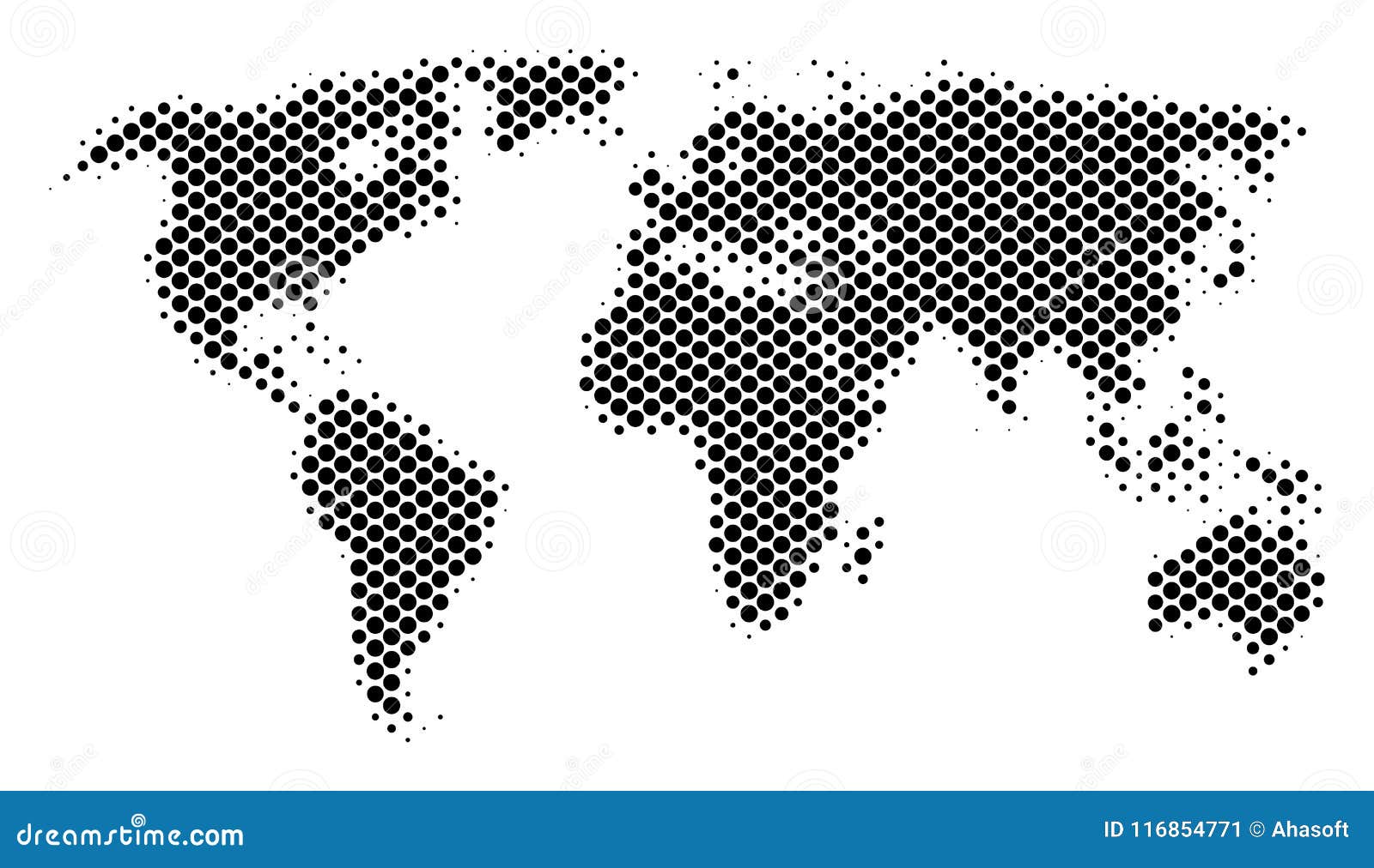 Halftone Schematic World Map Stock Vector - Illustration of composition ...