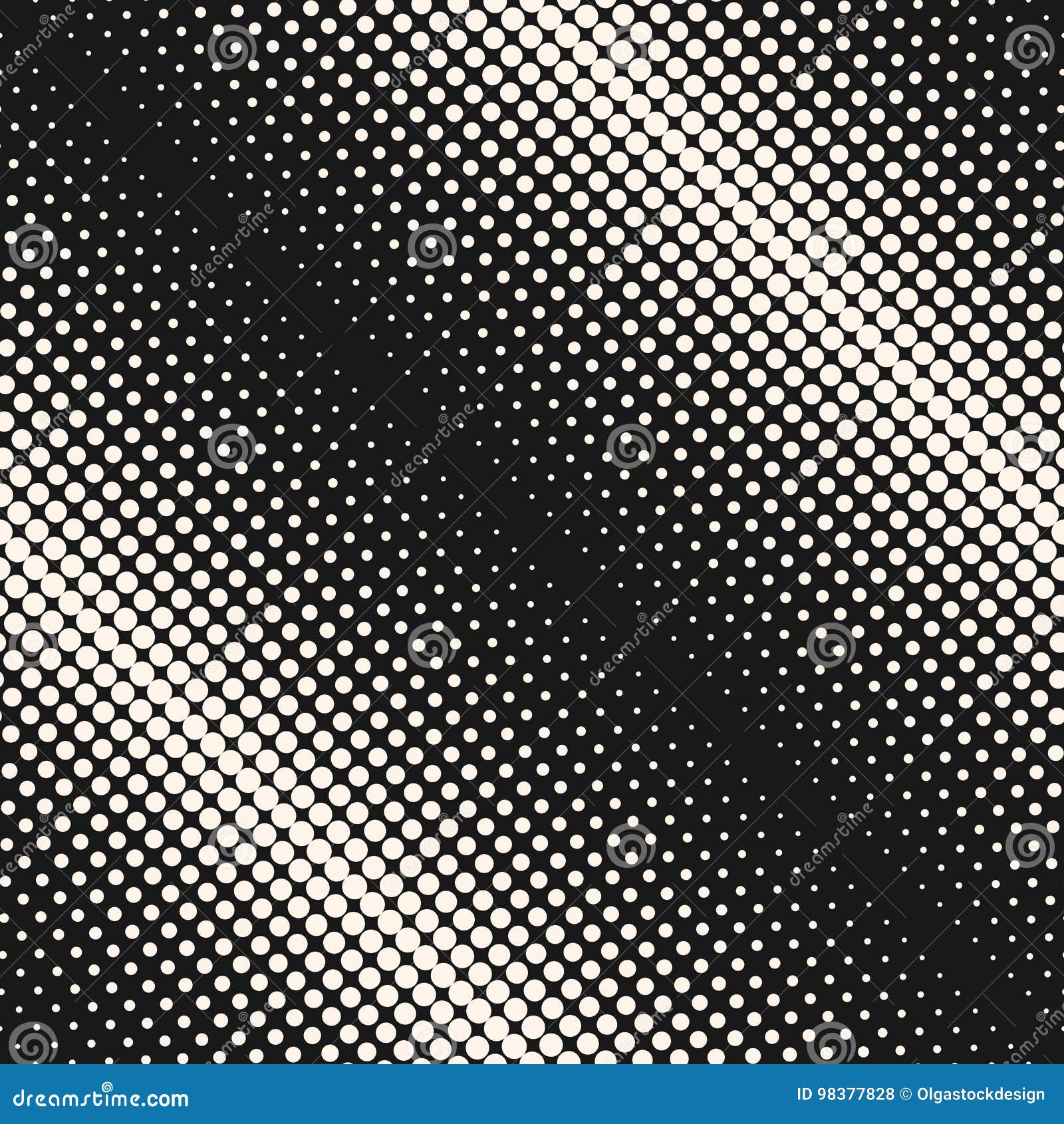 Halftone Seamless Pattern, Circles & Dots, Strips Pattern Stock Vector ...