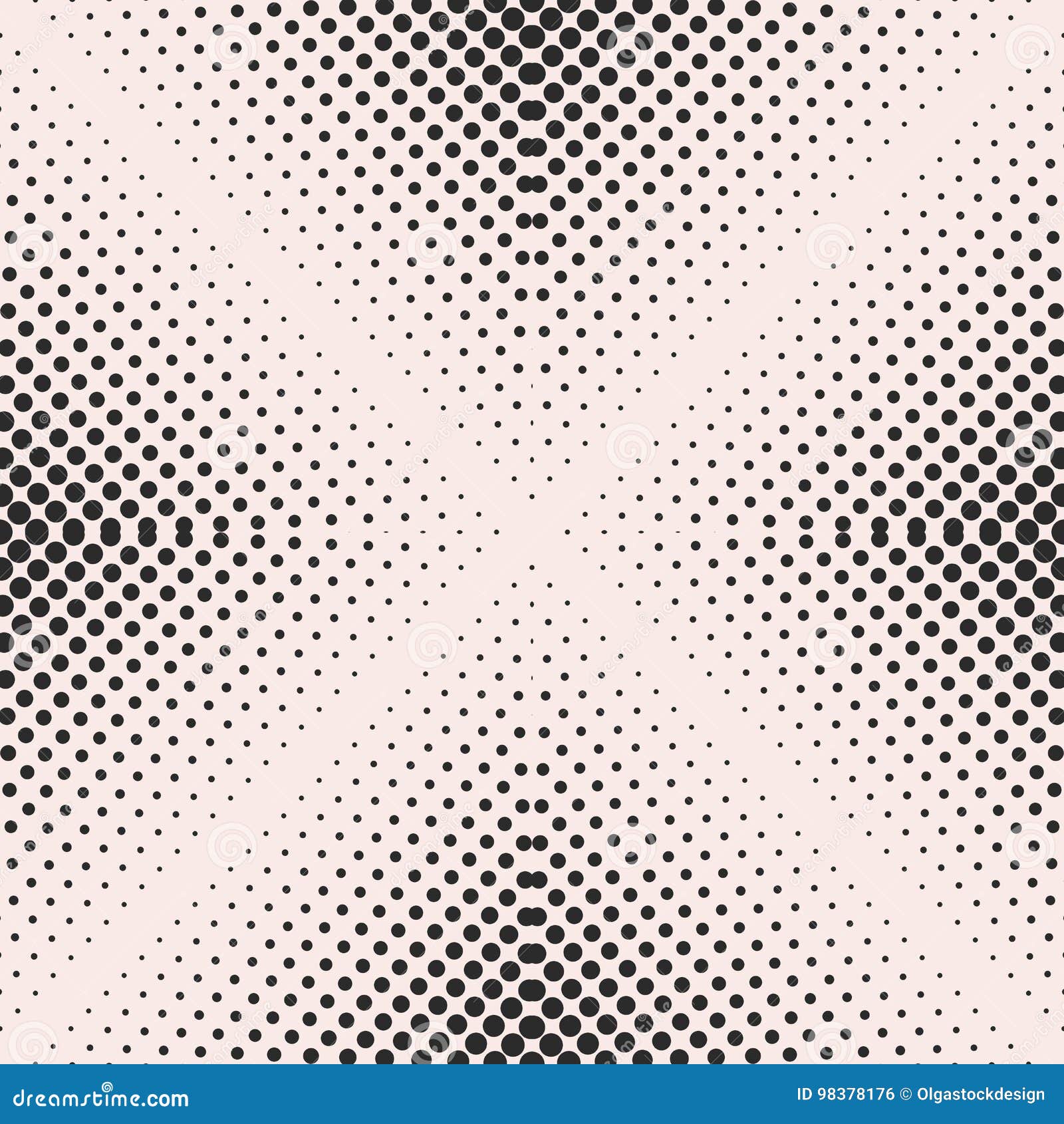 Halftone Seamless Pattern, Gradually Transition Effect Stock Vector ...
