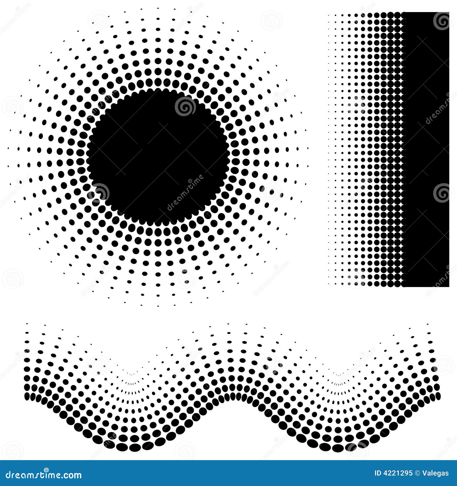 Halftone shapes stock vector. Illustration of dots, silhouette - 4221295