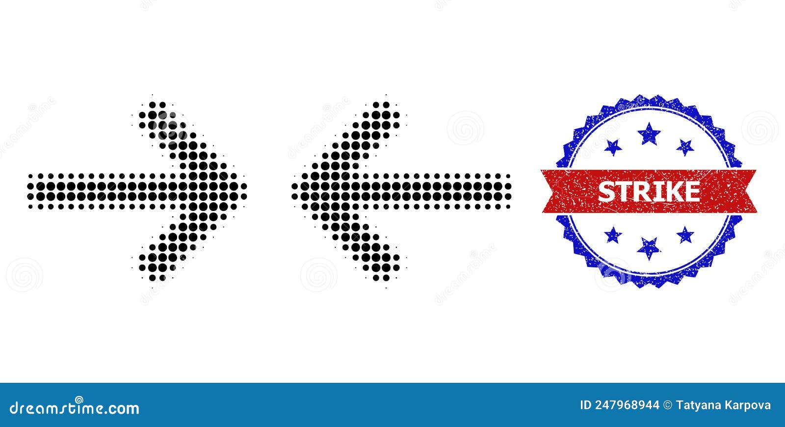 Rubber Strike Action Stamp And Rainbow Clenched Fist Collage Cartoon ...