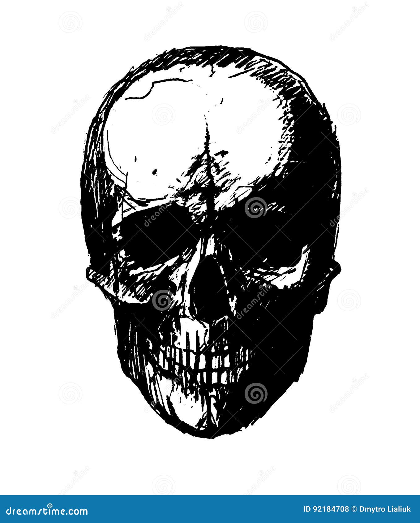 Halftone Skull. Design Element. Invitation, Party. Mosaic, Perforation ...