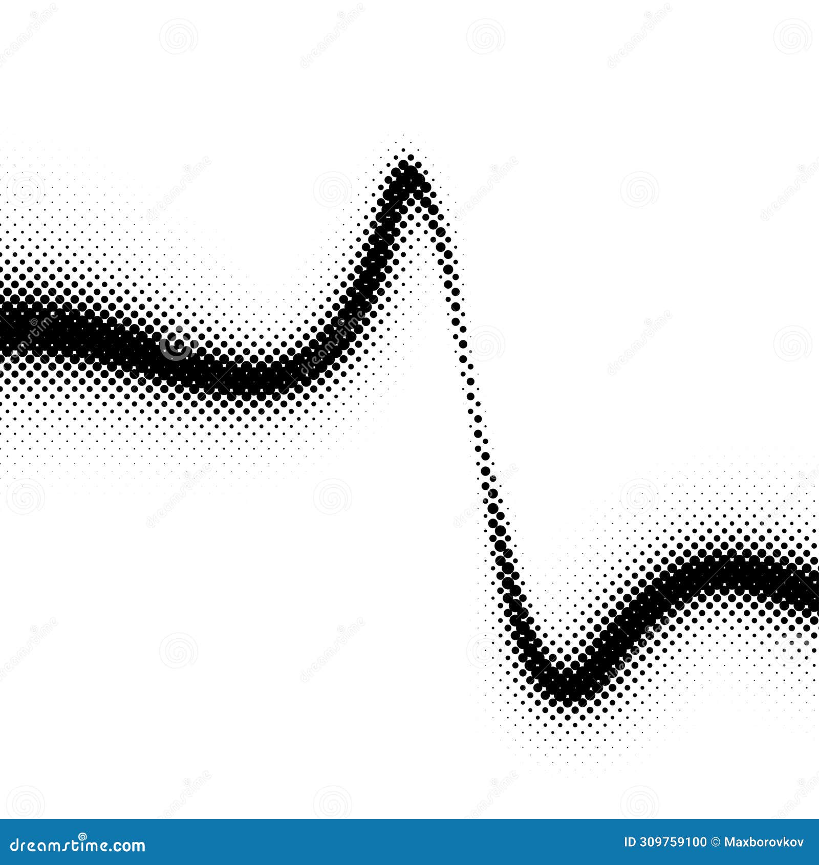 Halftone Soundwave Design stock vector. Illustration of creative ...
