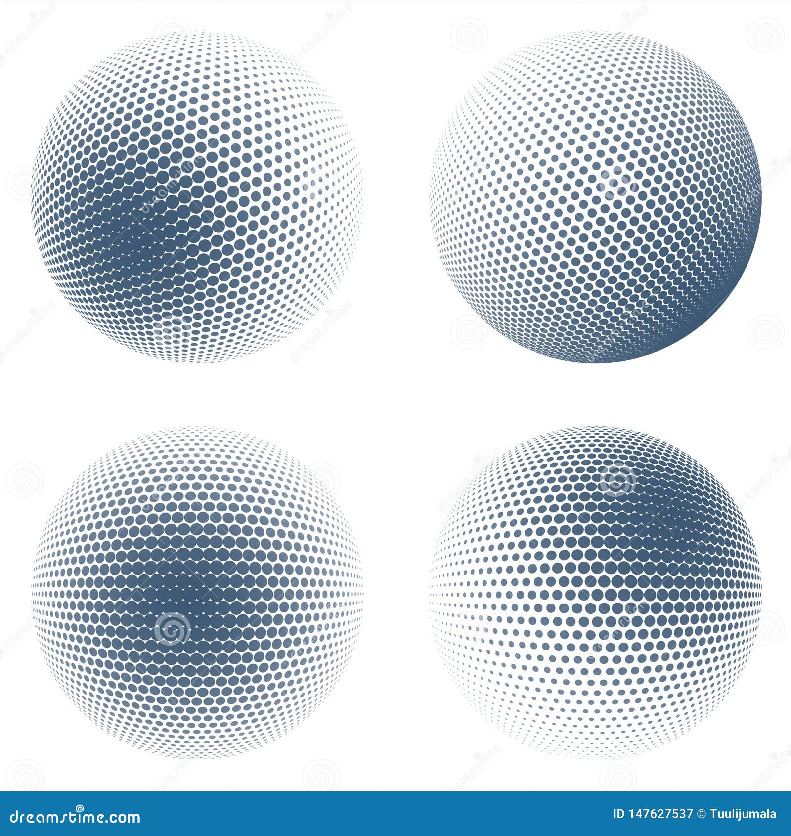 Halftone Sphere Design Elements Stock Vector - Illustration of abstract ...