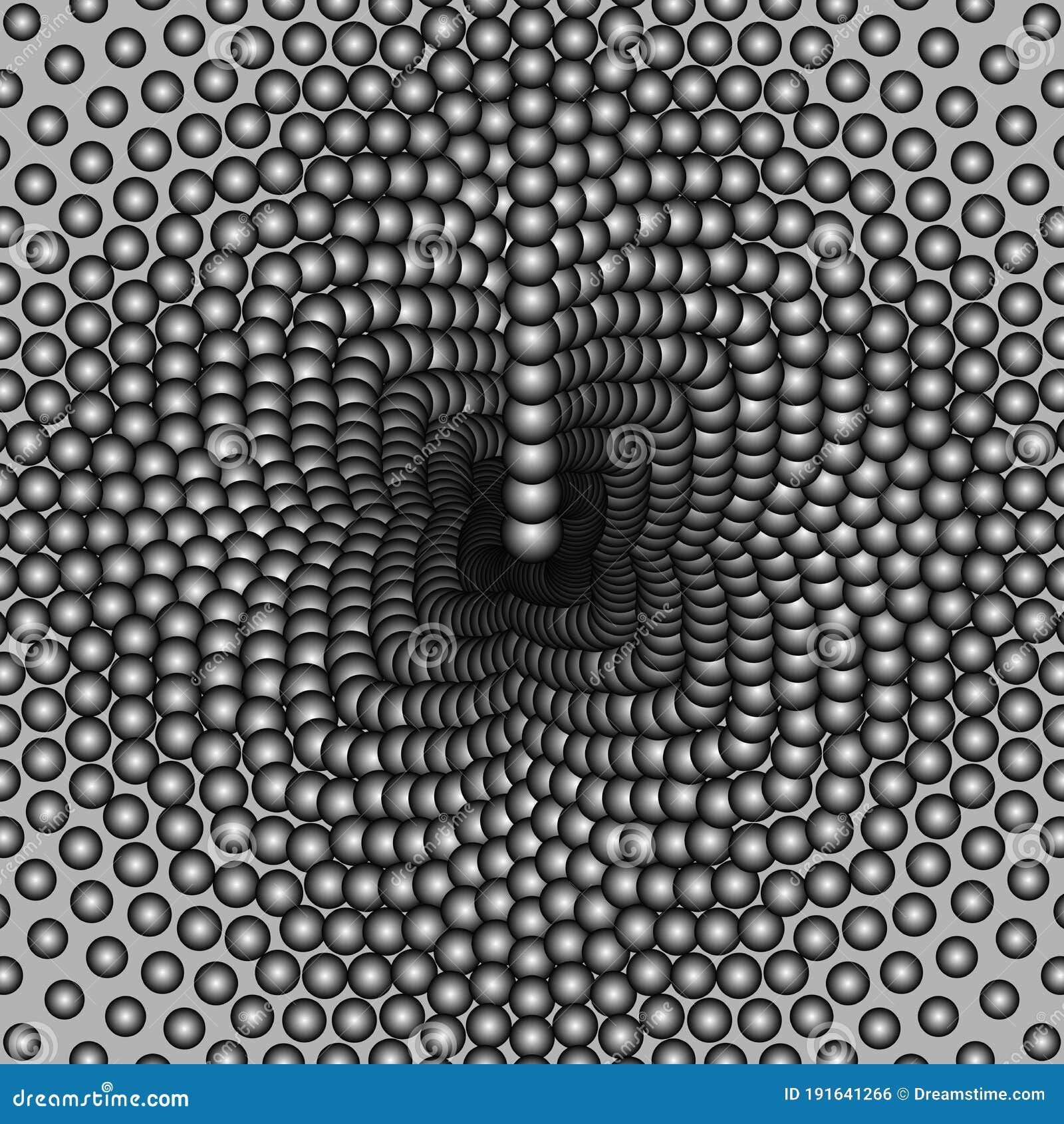 Halftone Sphere of Points. Gradient Dots of Different Sizes on Grey a ...
