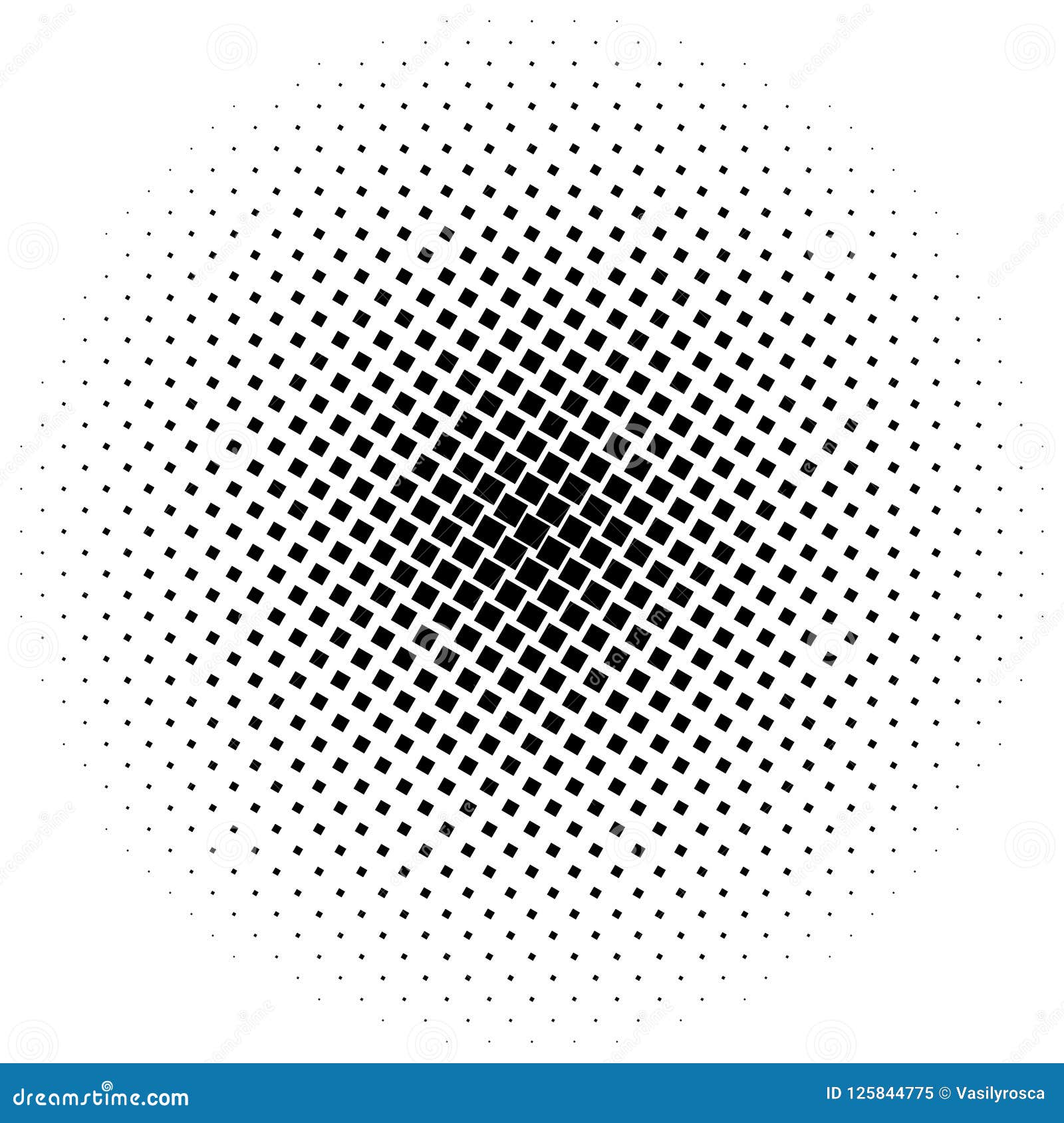 Halftone Square Dot Vector Texture. Halftone Pattern Tone Background ...