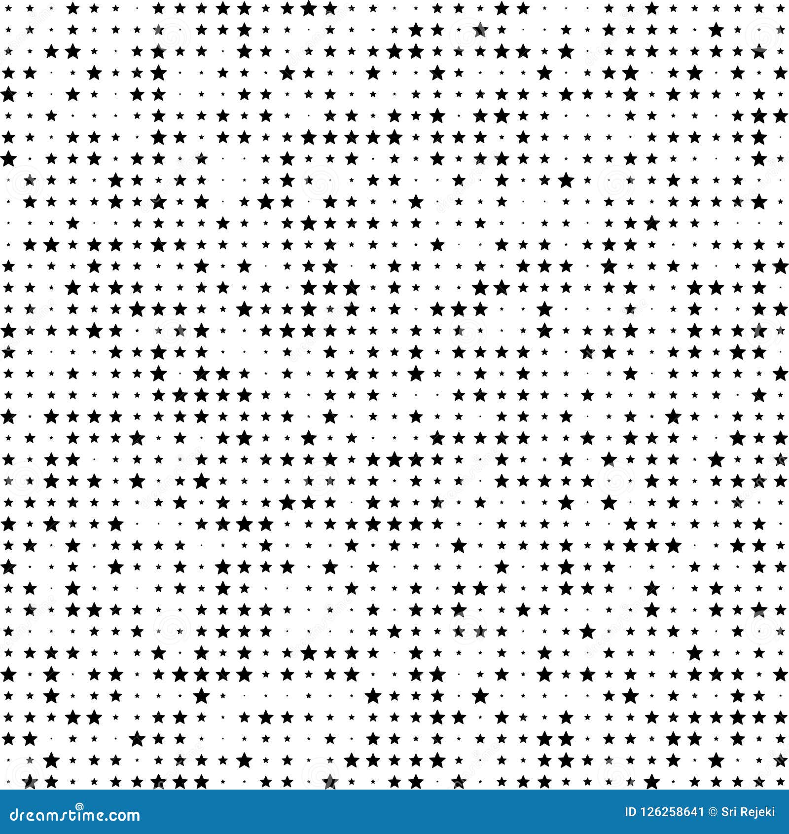 Halftone Star Design Background in Black and White Stock Vector ...