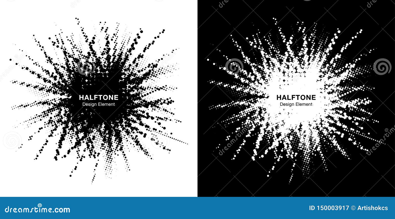Halftone Star Frame Set. Grunge Spot Border. Sale Design Element. Boom ...