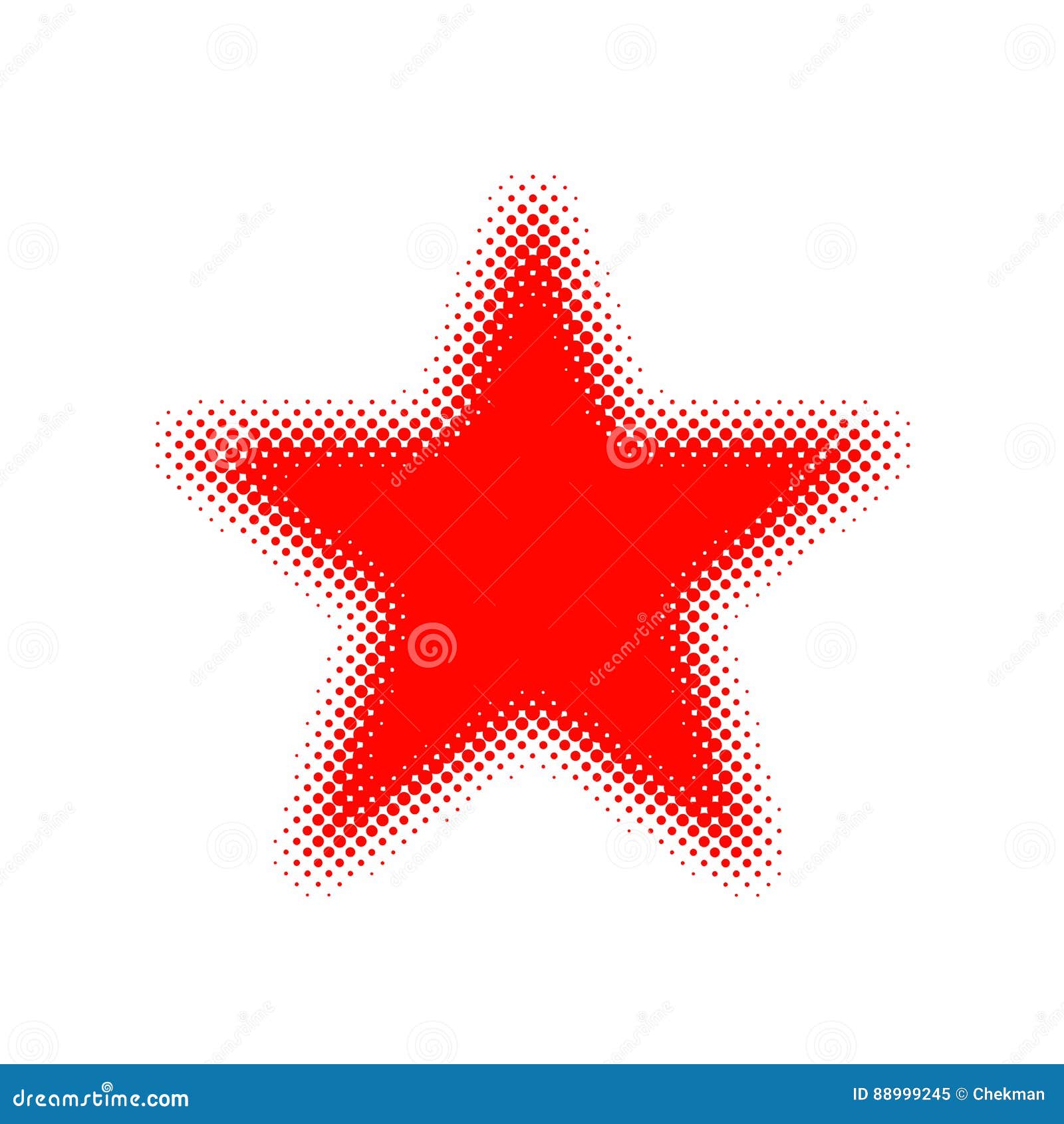 Halftone Star Icon. Vector Illustration Stock Illustration ...