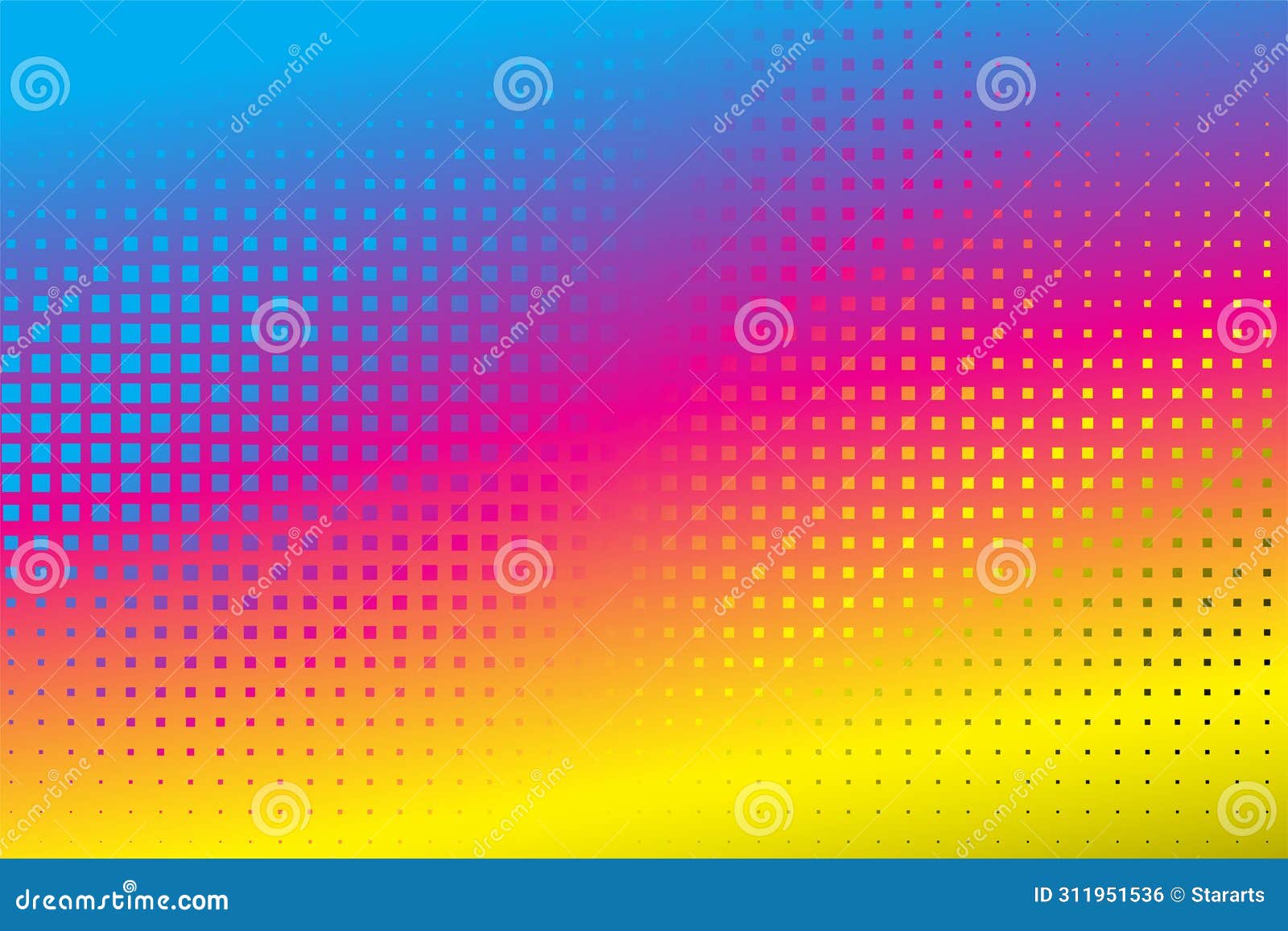 Halftone Style Abstract Cmyk Color Background Design Stock Vector ...