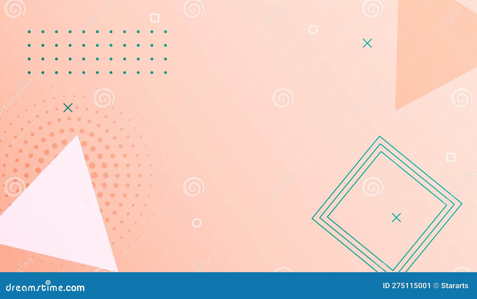 Halftone Style Memphis Pattern Wallpaper with Geometric Elements Design ...