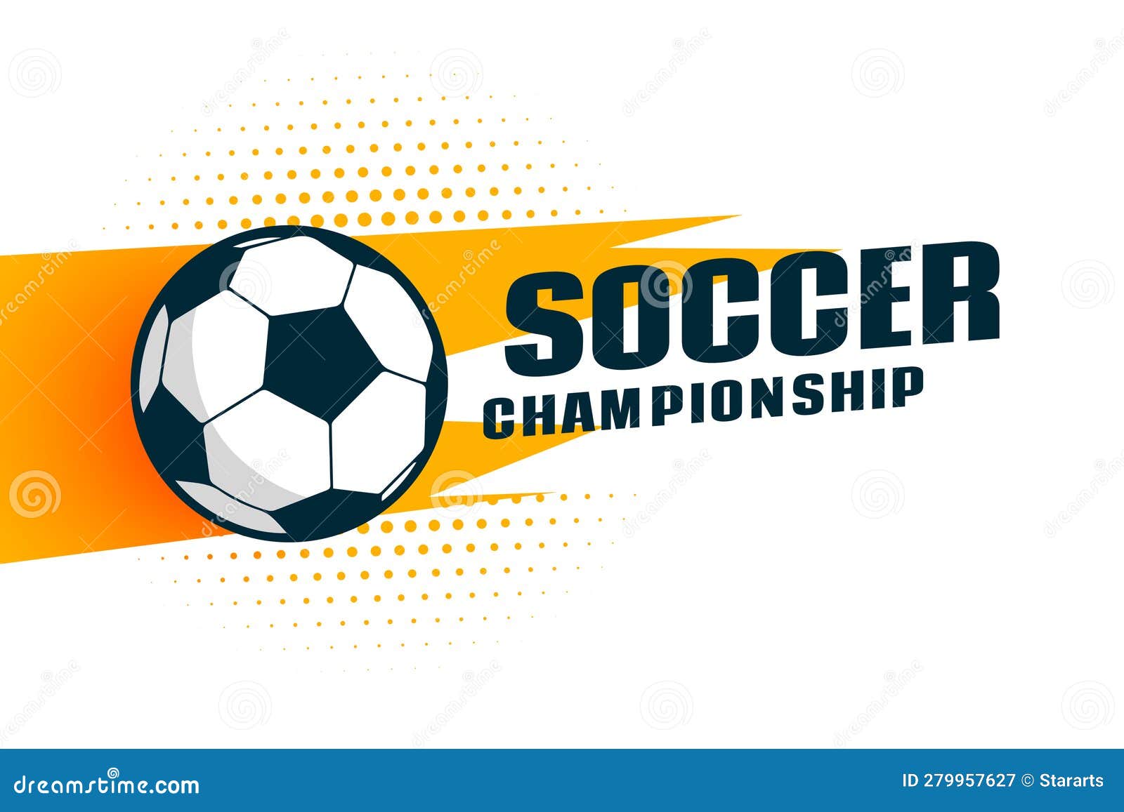 Halftone Style Outdoor Game Soccer Poster Design Stock Illustration ...