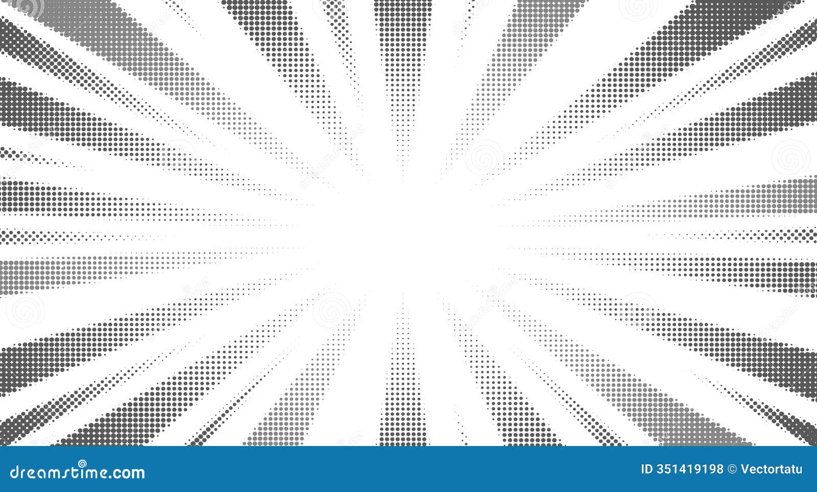Halftone sun rays pattern stock illustration. Illustration of comic ...