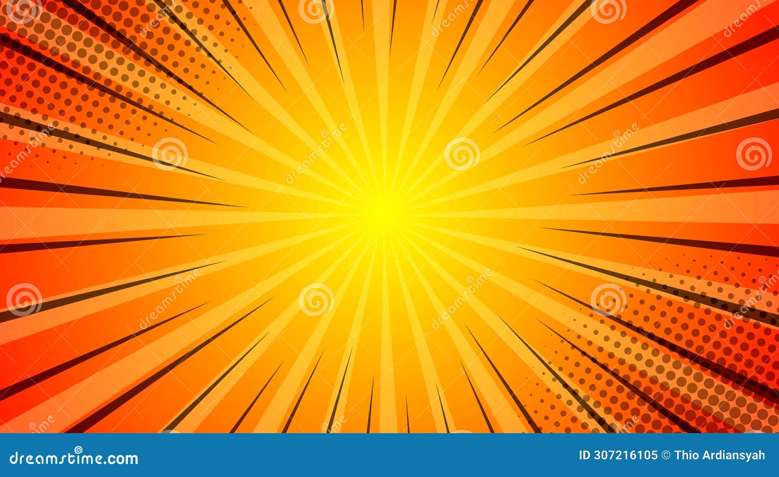 Halftone Texture Comic Book Superhero Vector Background Stock Vector ...