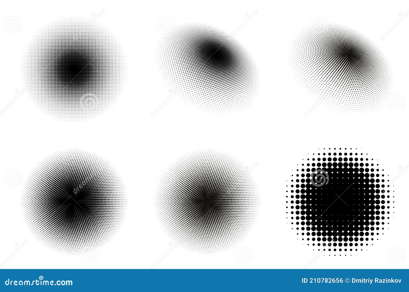 Halftone Texture Grunge Vector Set. Background Halftone Dot Patern ...