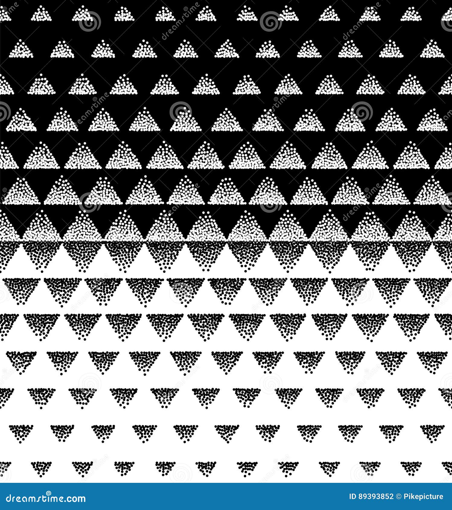Halftone Triangular Pattern Vector. Black and White Triangle Halftone ... Halftone Triangular Pattern Vector. Black and White Triangle Halftone ...