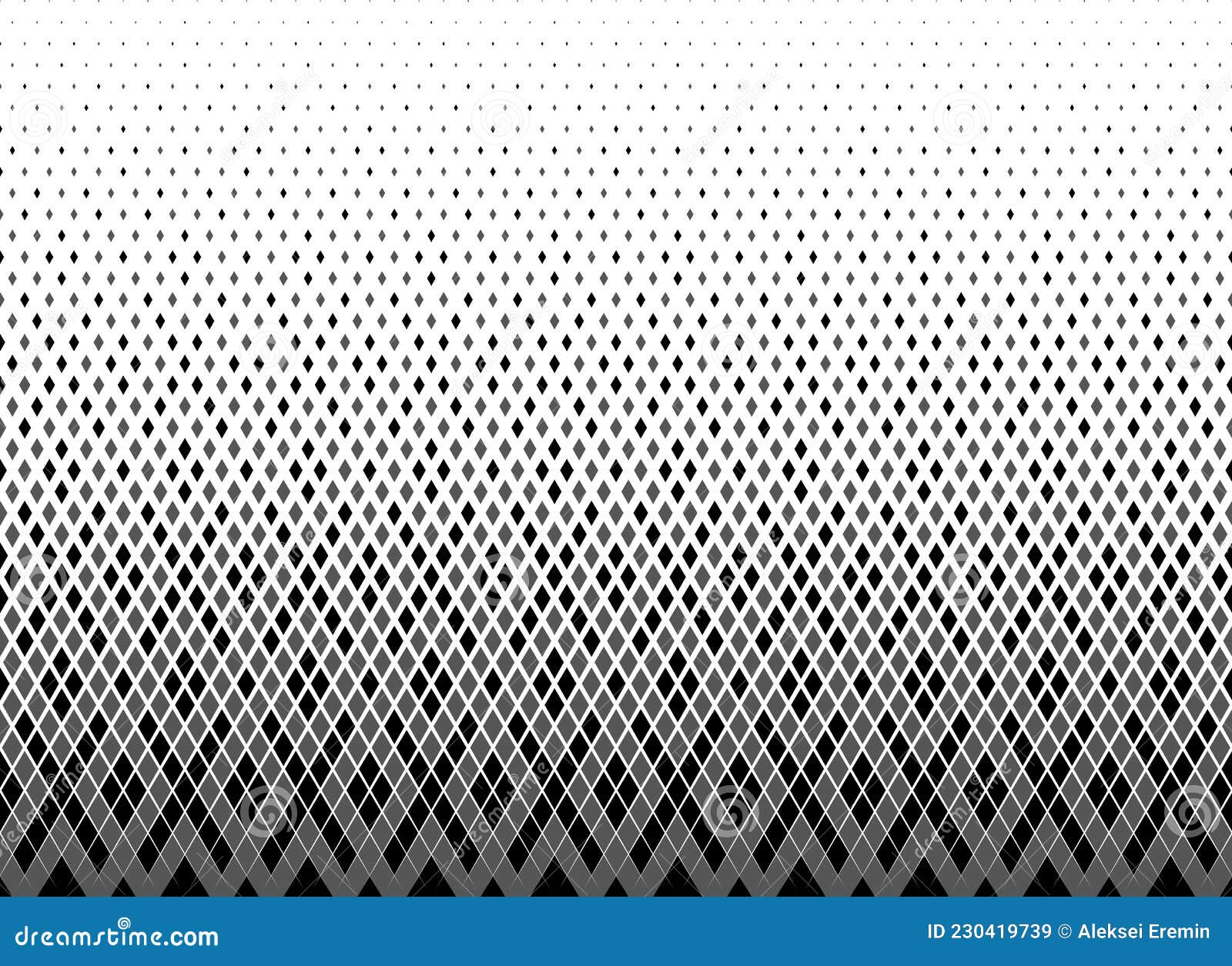 Halftone Vector Background. Filled with Black Diamonds Stock Vector ...