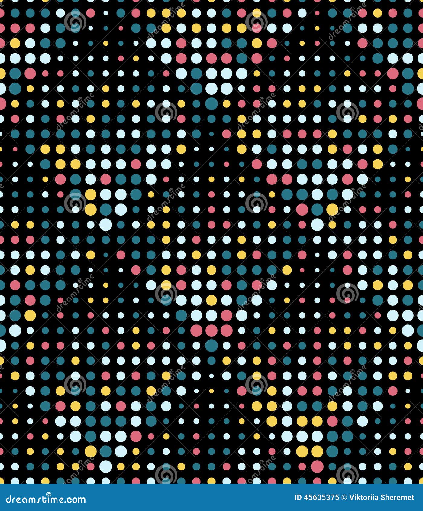 Halftone Vector Seamless Pattern Stock Vector - Illustration of point ...