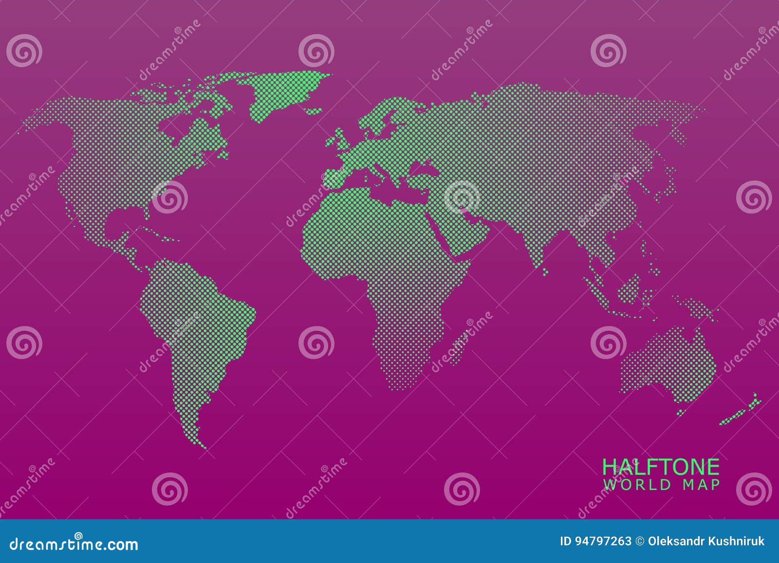 Halftone vector world map stock vector. Illustration of africa - 94797263