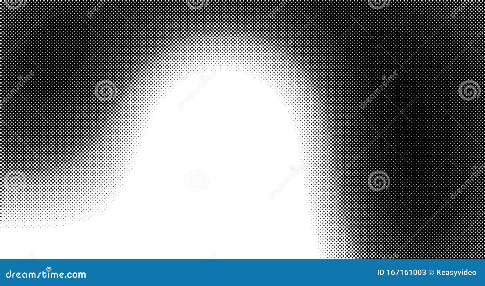 Halftone Wave Background. Curved Gradient Texture or Pattern. Vertical ...