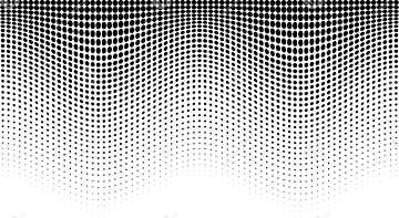 Halftone Wave Pattern. Horizontal Background Using Halftone Wavy Dots ...