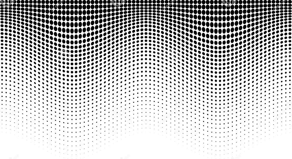 Halftone Wave Pattern. Horizontal Background Using Halftone Wavy Dots ...