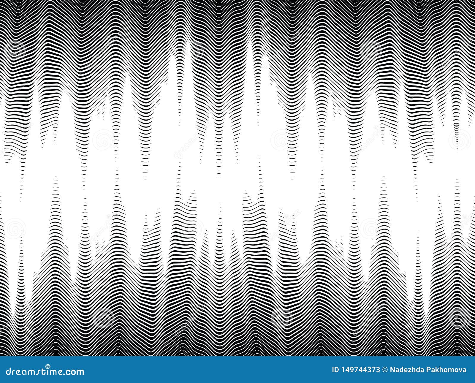 Halftone Waves Plus Symbol Pattern On Old White Background, Rough Surface, Vector ...