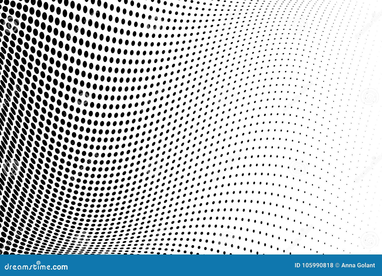Halftone Wavy Pattern. Comic Background Stock Vector - Illustration of ...