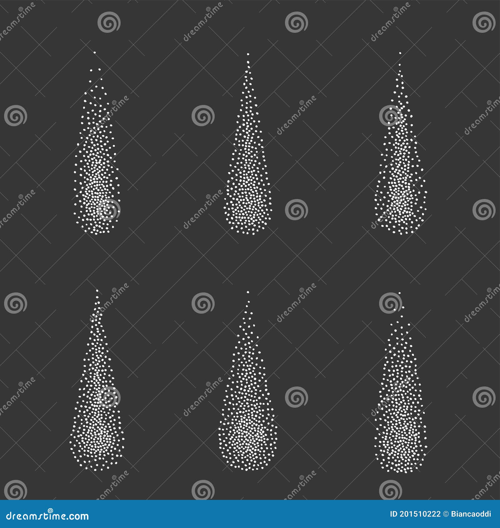Halftone White Drops of Water of Dots. Vector Illustration Stock Vector ...