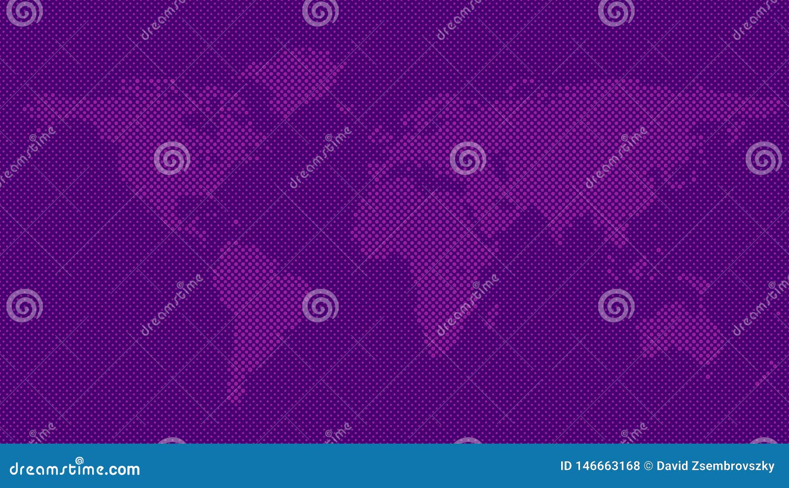 Halftone World Map Background - Vector Circle Pattern Design Stock ...