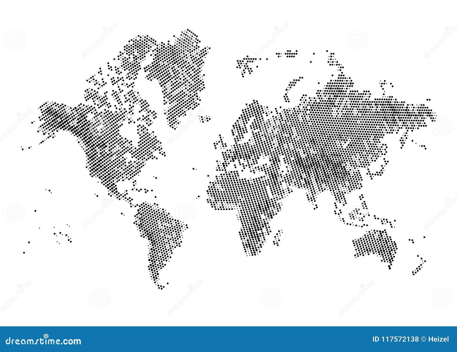 Halftone world map stock vector. Illustration of background - 117572138