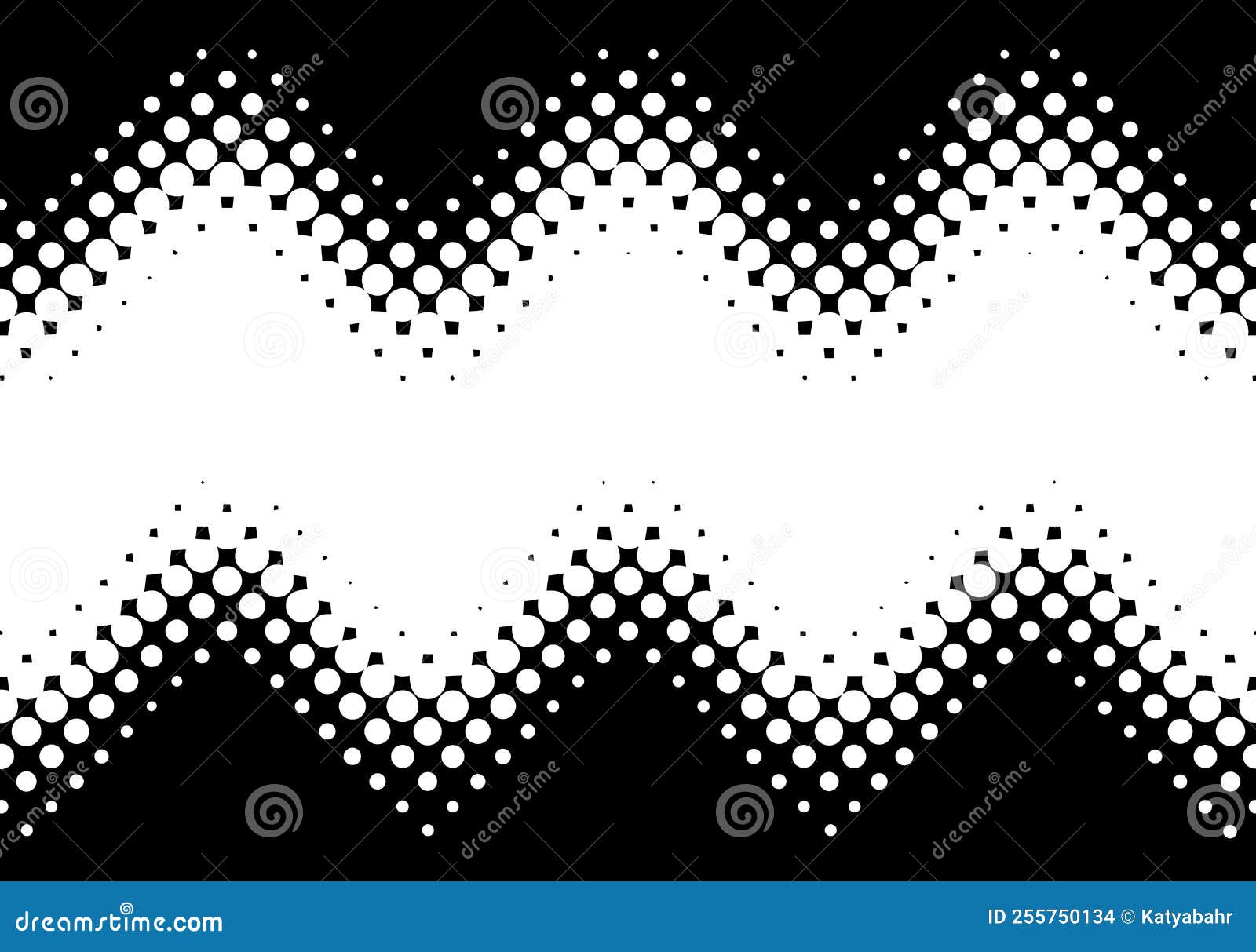 Halftone Zigzag in Polka Dots Gradient Stock Vector - Illustration of ...