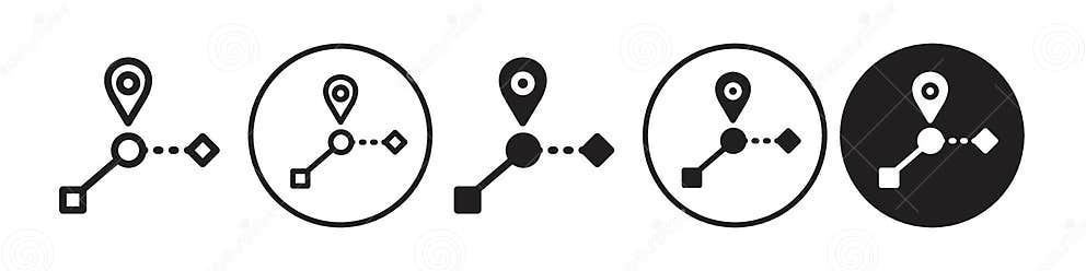 Halfway Icon Vector Set Collection for Web Stock Illustration ...