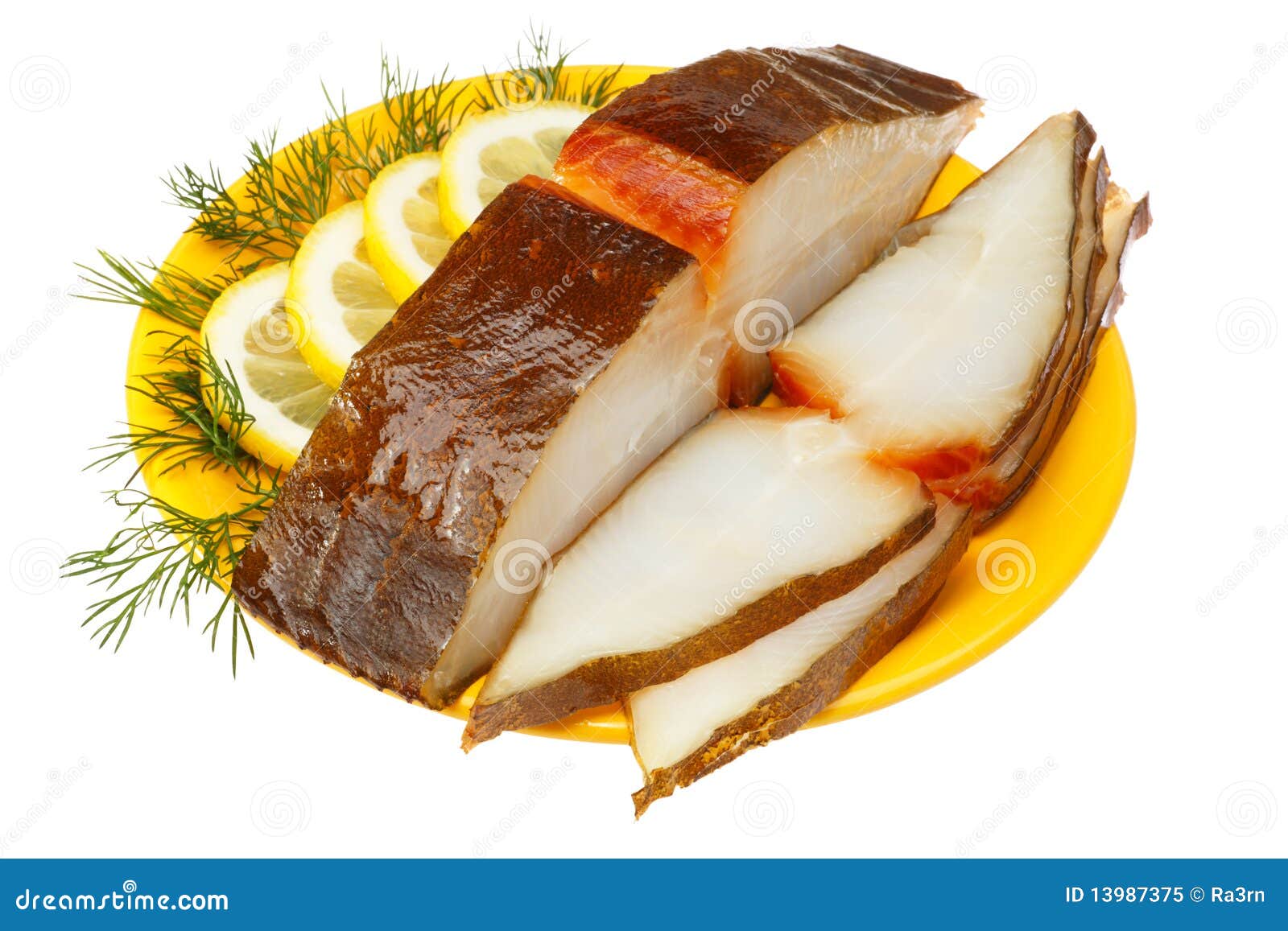Halibut fish stock image. Image of flatfish, prepared - 13987375
