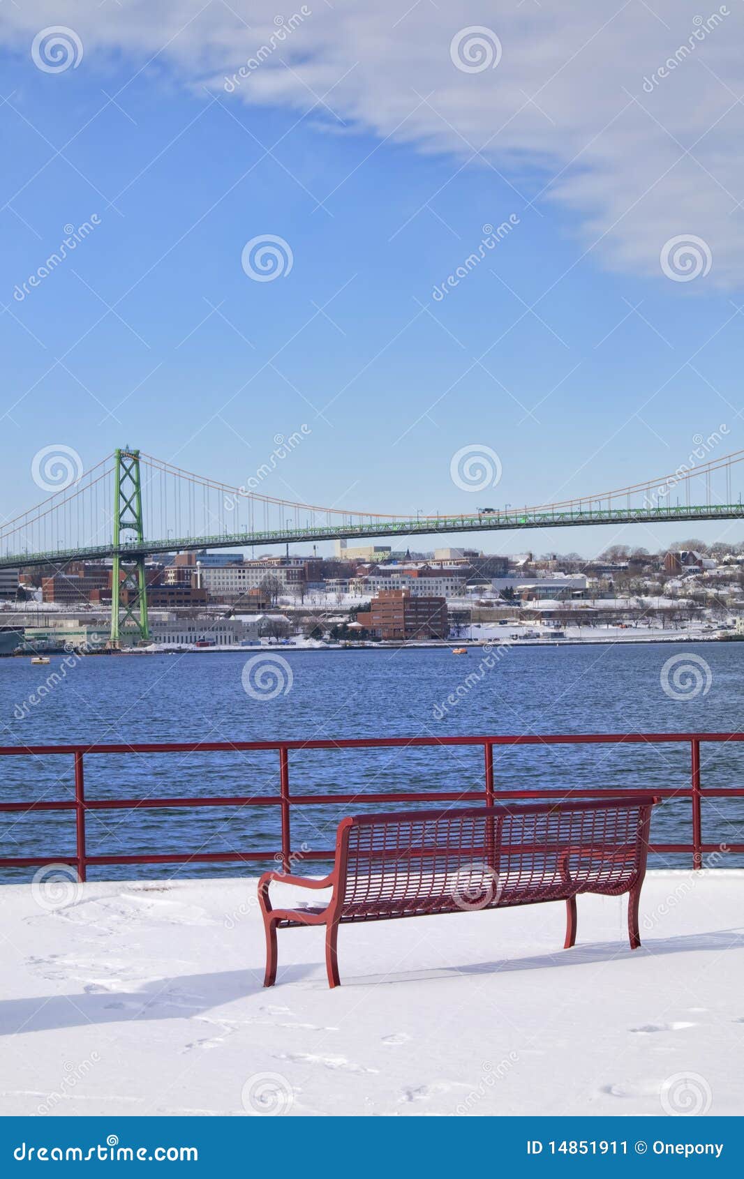 Halifax Bridge stock image. Image of water, suspension - 14851911
