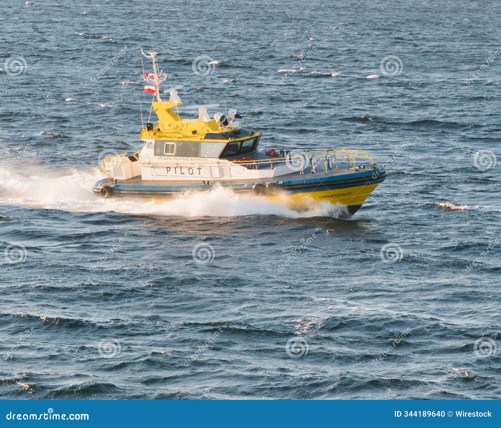 Halifax Pilot Boat at Speed in the Sea Editorial Image - Image of clear ...