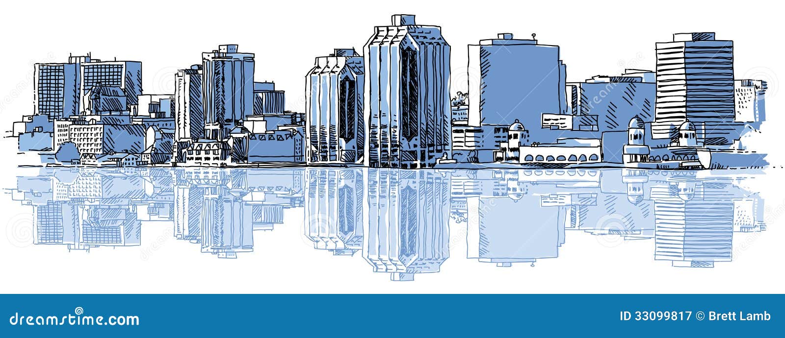 Halifax Skyline stock illustration. Illustration of skyline - 33099817