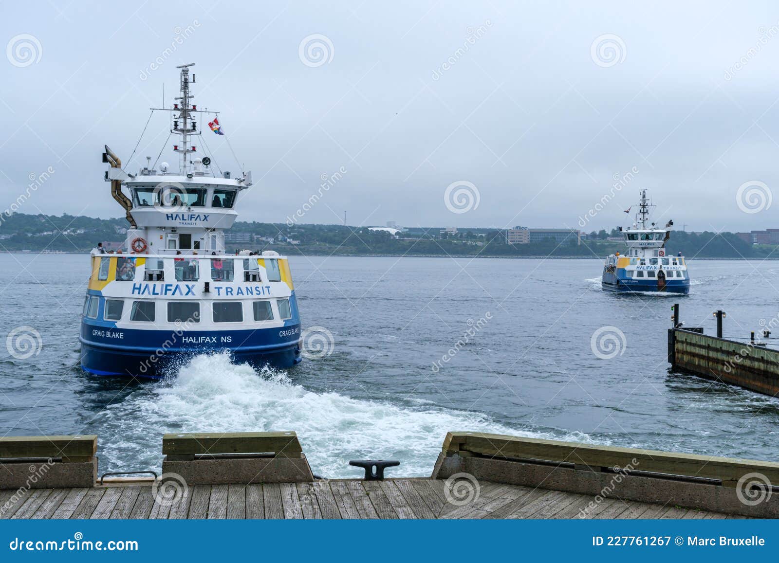 Halifax Transit Ferry Going from Halifax To Dartmouth Editorial ...