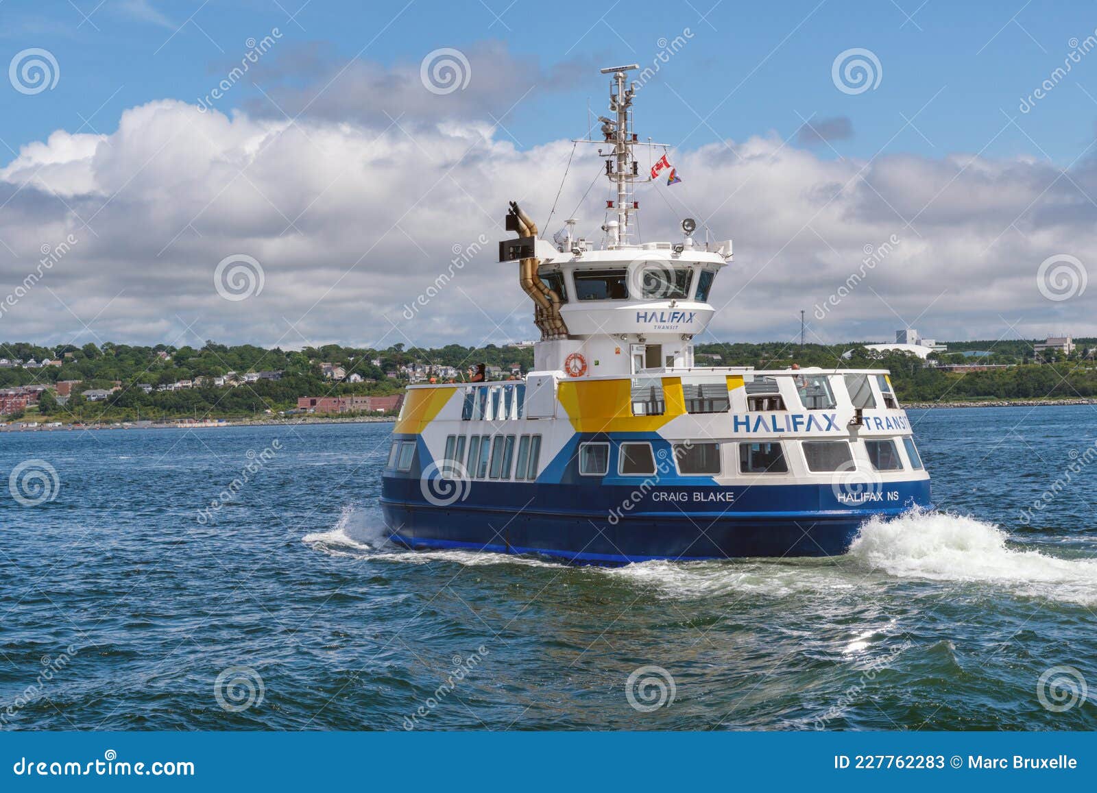 Halifax Transit Ferry Going from Halifax To Dartmouth Editorial Stock ...