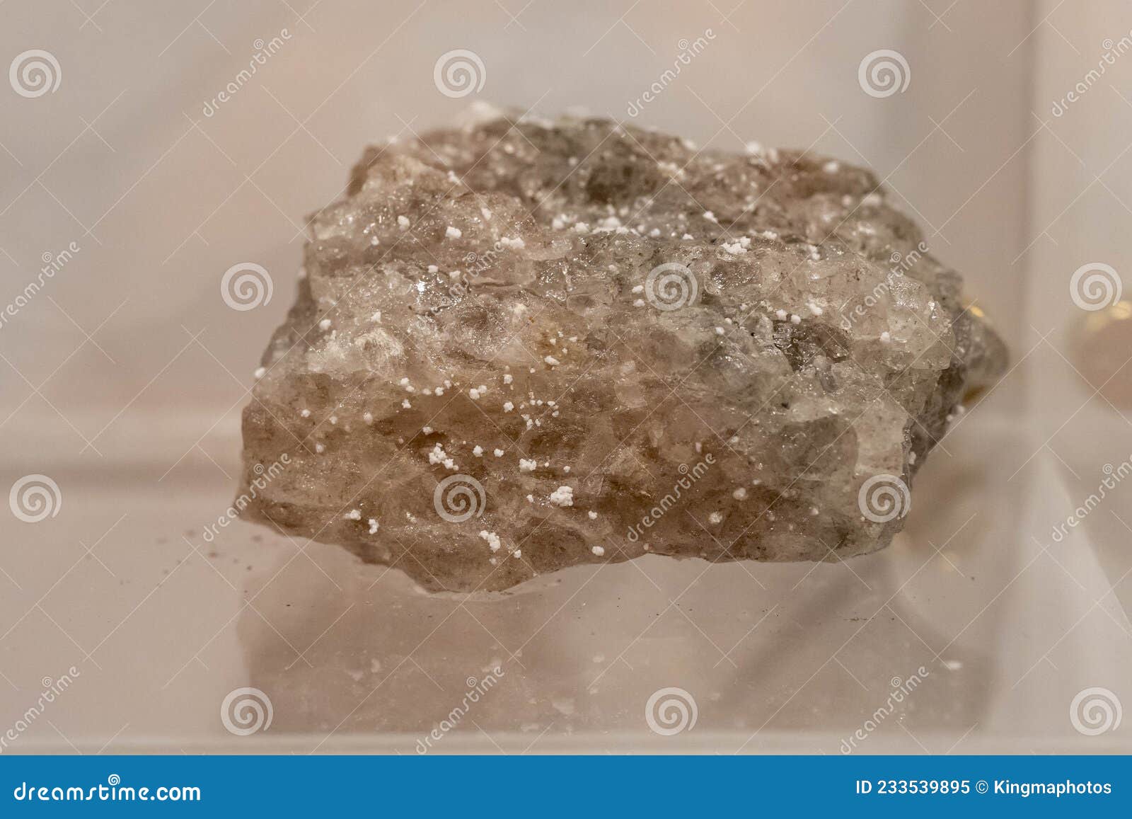 Halite Collection Stone on Display Selective Focus Stock Image - Image ...