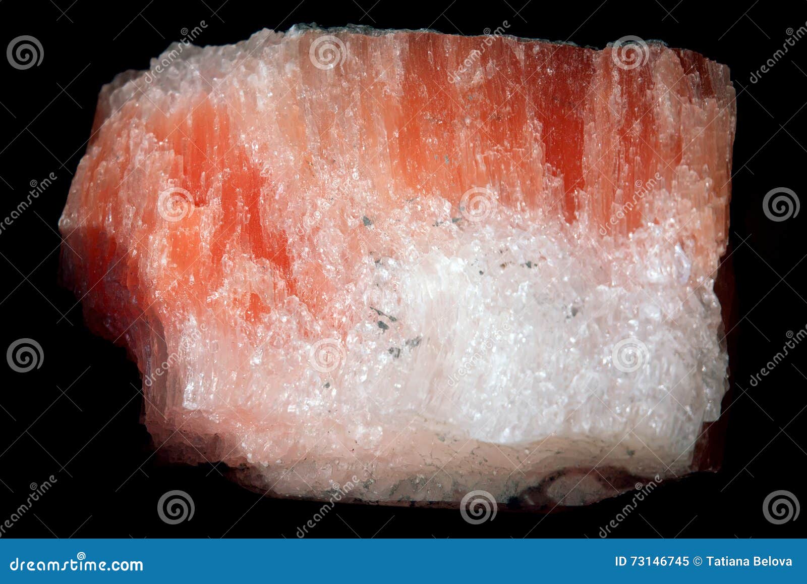 Halite Crystal Mineral Sample, Rock Salt Stock Image - Image of natural ...