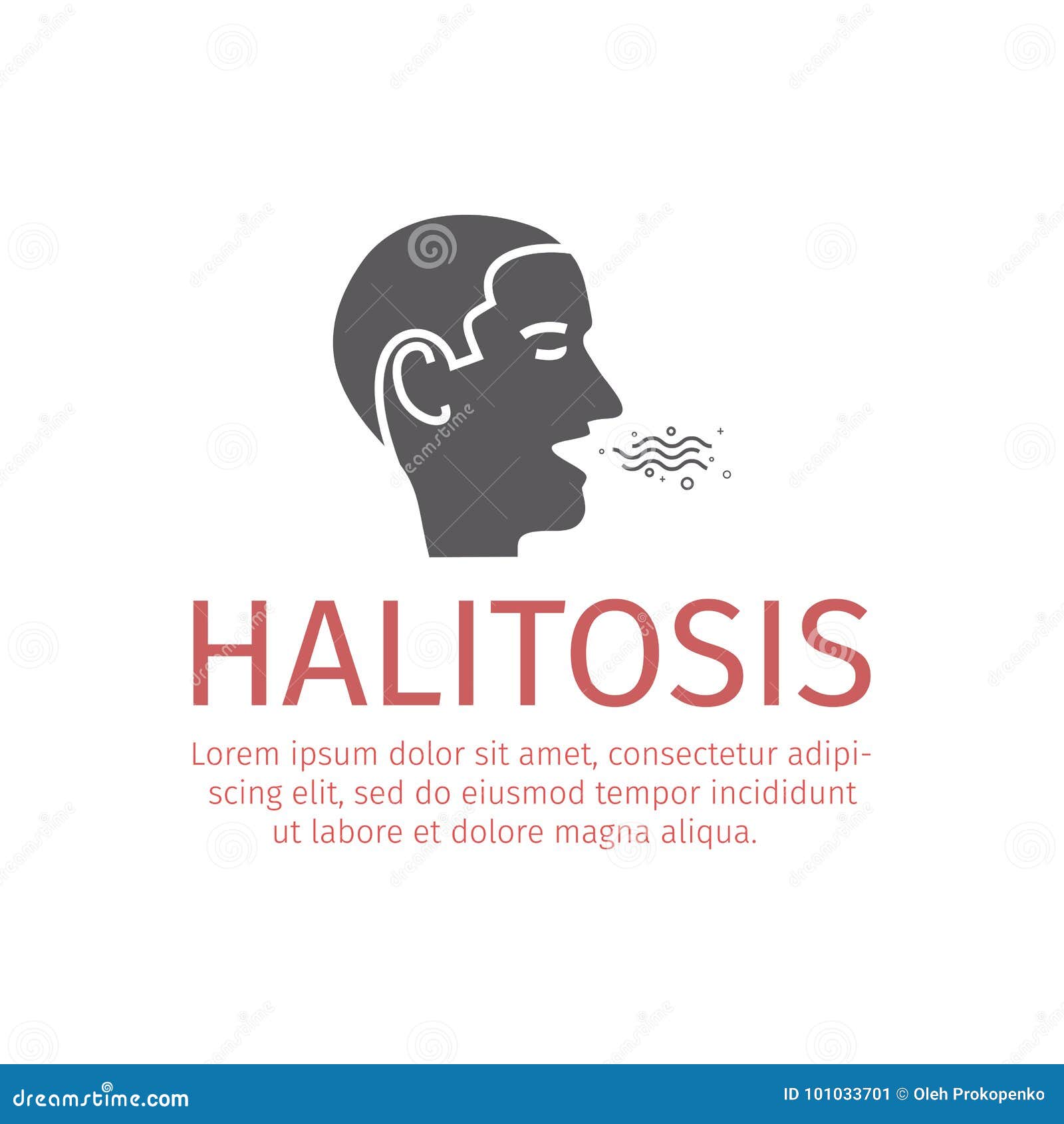Halitosis Vector. Cartoon. Isolated Art On White Background. Flat ...