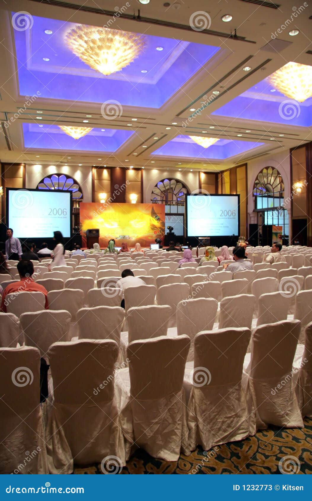Hall stock image. Image of ceiling, backdrop, crowd, demonstration ...