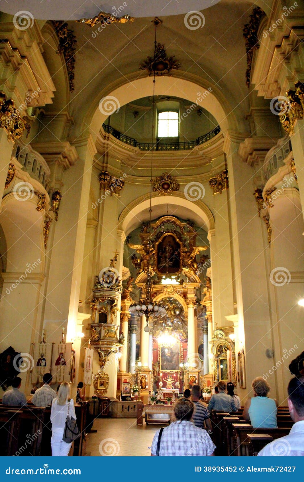 Hall in Catholic church editorial photography. Image of hall - 38935452