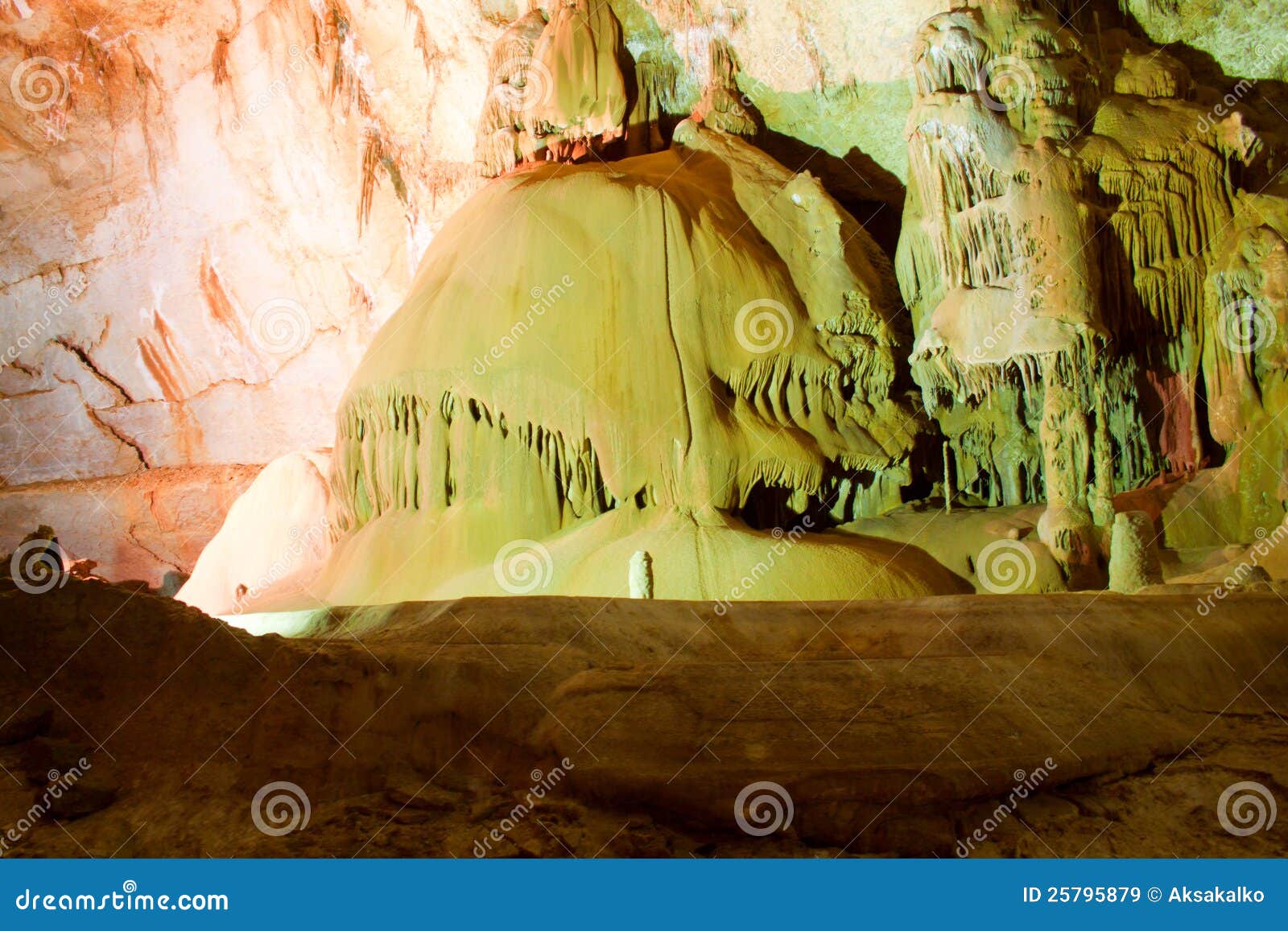The hall cave. stock image. Image of formation, cave - 25795879