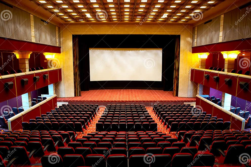 Hall of a cinema stock image. Image of emptiness, hollywood - 2240013
