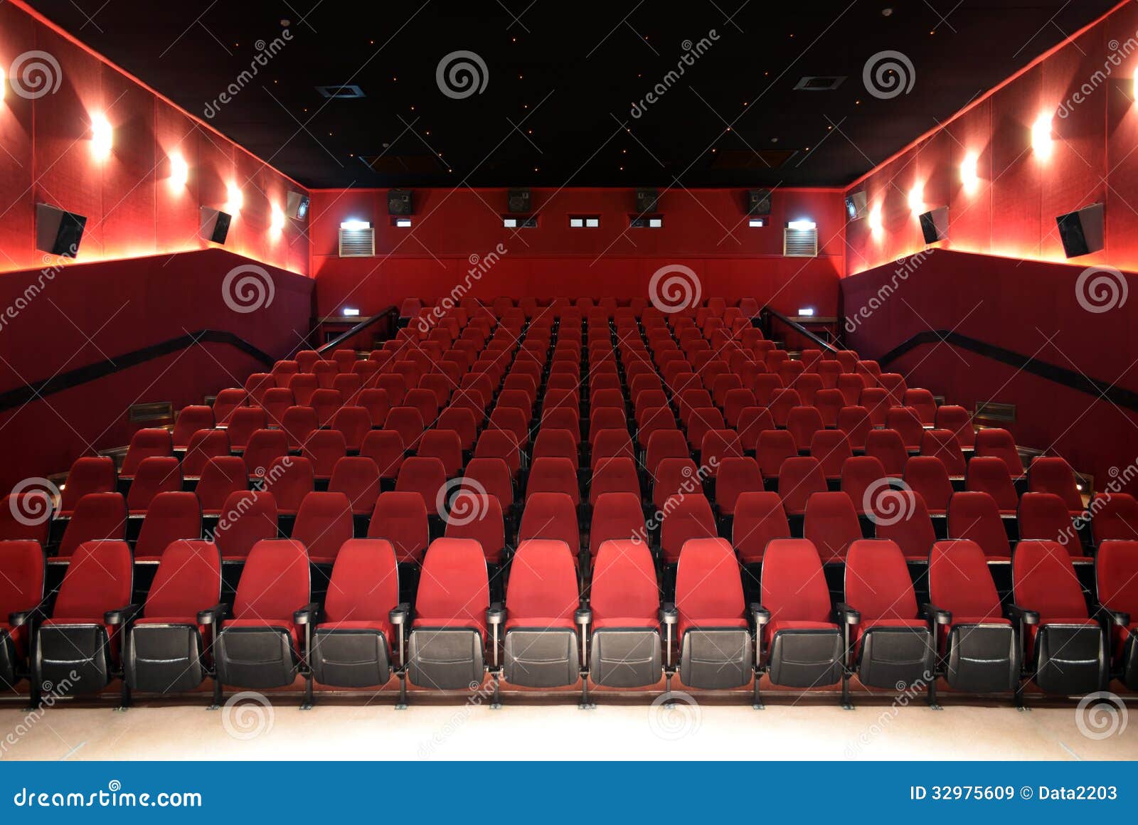 Cinema hall stock image. Image of audience, chairs, indoor - 32975609