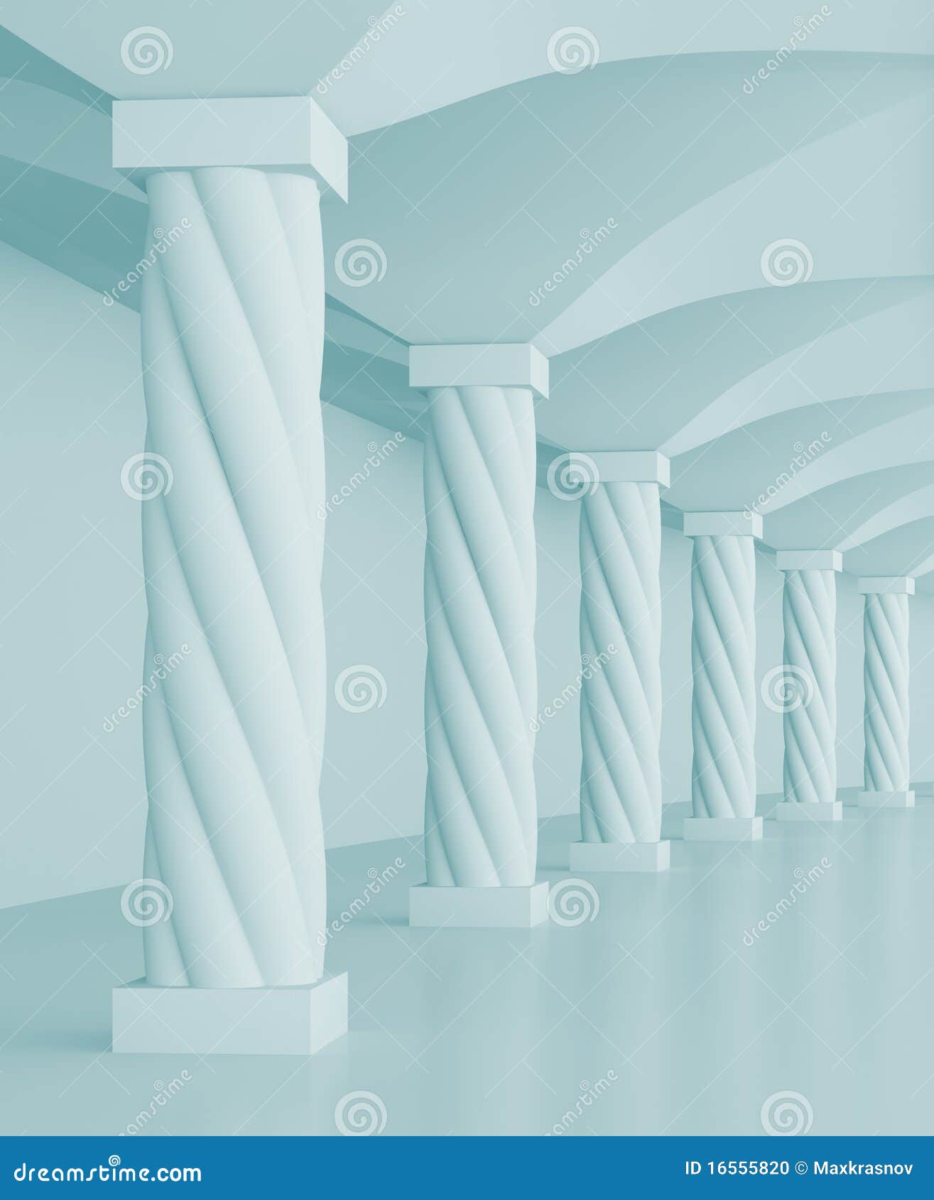 Hall of Columns stock illustration. Illustration of background - 16555820