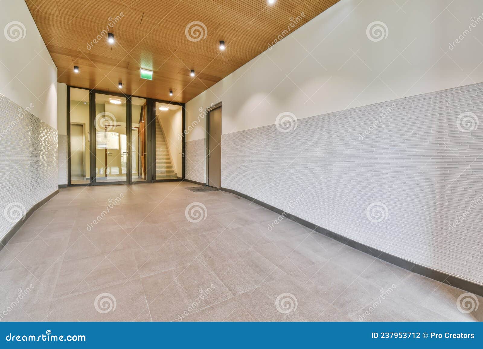 Hall De Entrada En Tonos Blancos Foto de archivo - Imagen de moderno ...